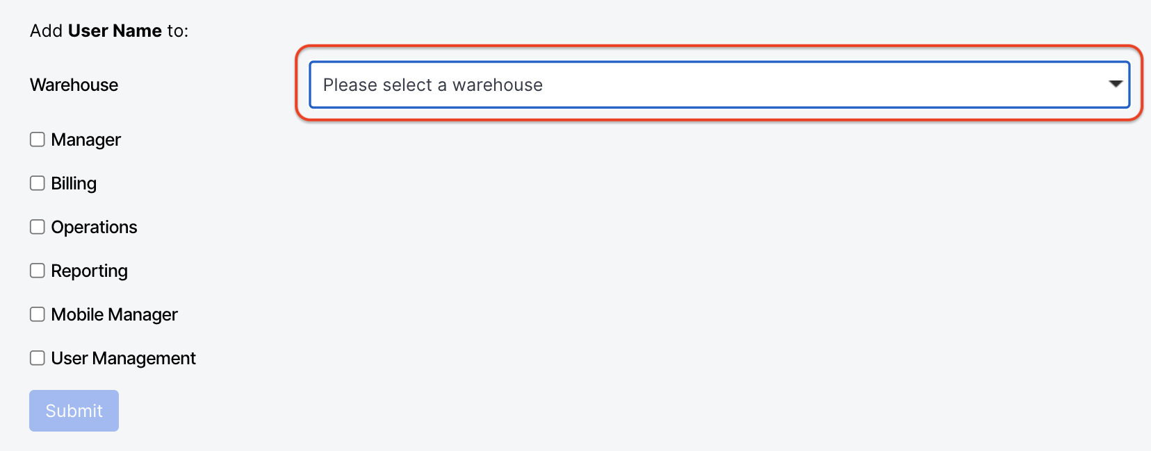 User Setup – Flexe