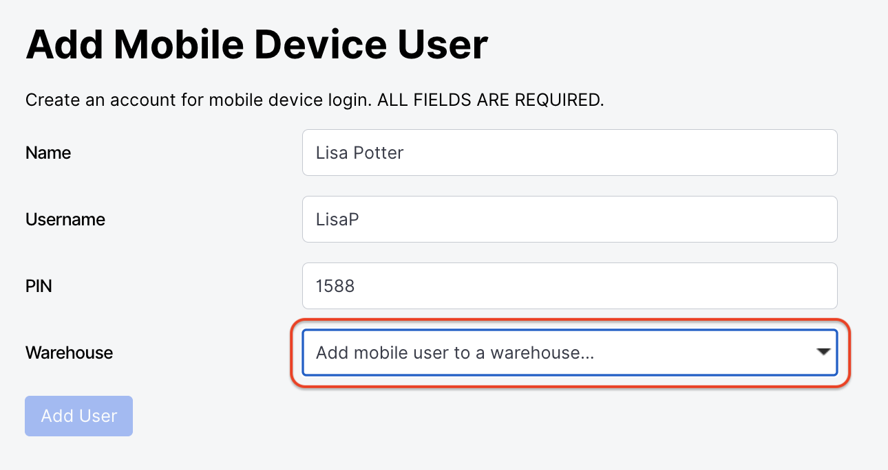 User Setup – Flexe