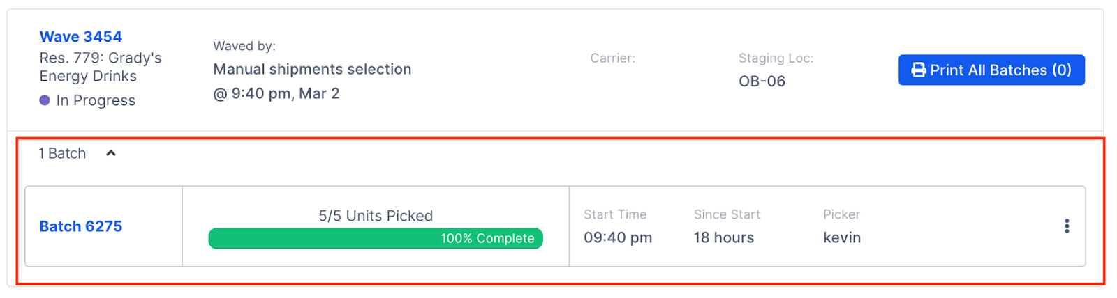 SFS Waves & Batches – Flexe
