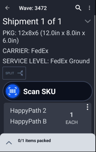 SFS Packing Parcel Shipments – Flexe
