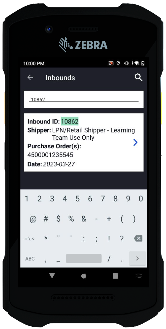 Receiving LPNs – Flexe