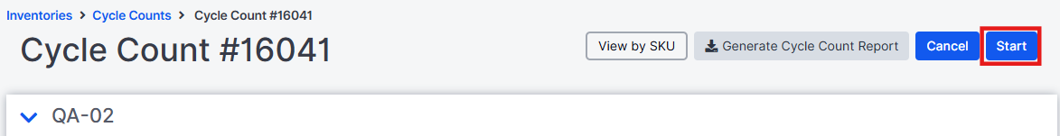 Starting Cycle Counts – Flexe