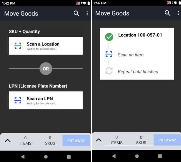Putaway (Loose Goods) – Flexe