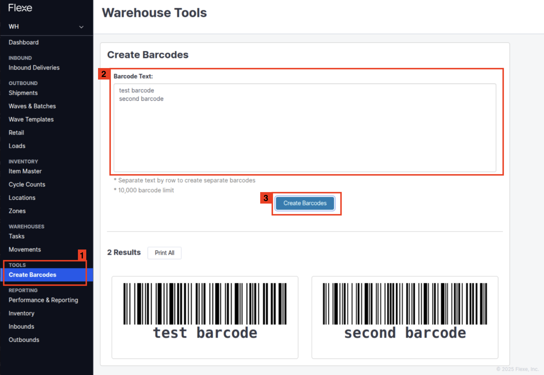 Barcode Generator – Flexe