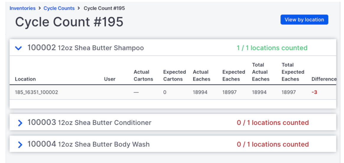 Cycle Counting (Shipper) – Flexe