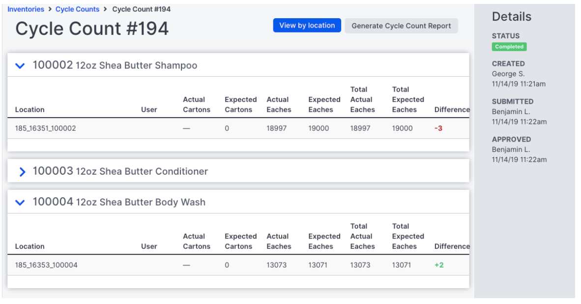 Cycle Counting (Shipper) – Flexe