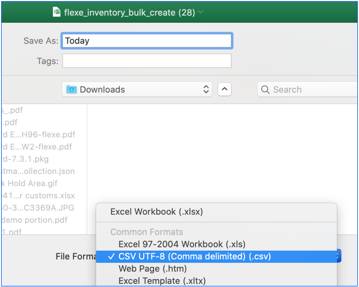 Item Master Setup – Flexe