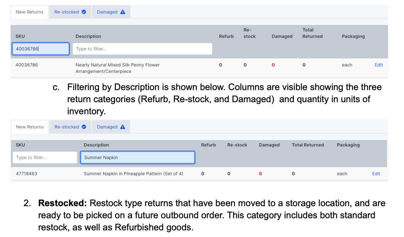 Inbound Returns Processing – Flexe