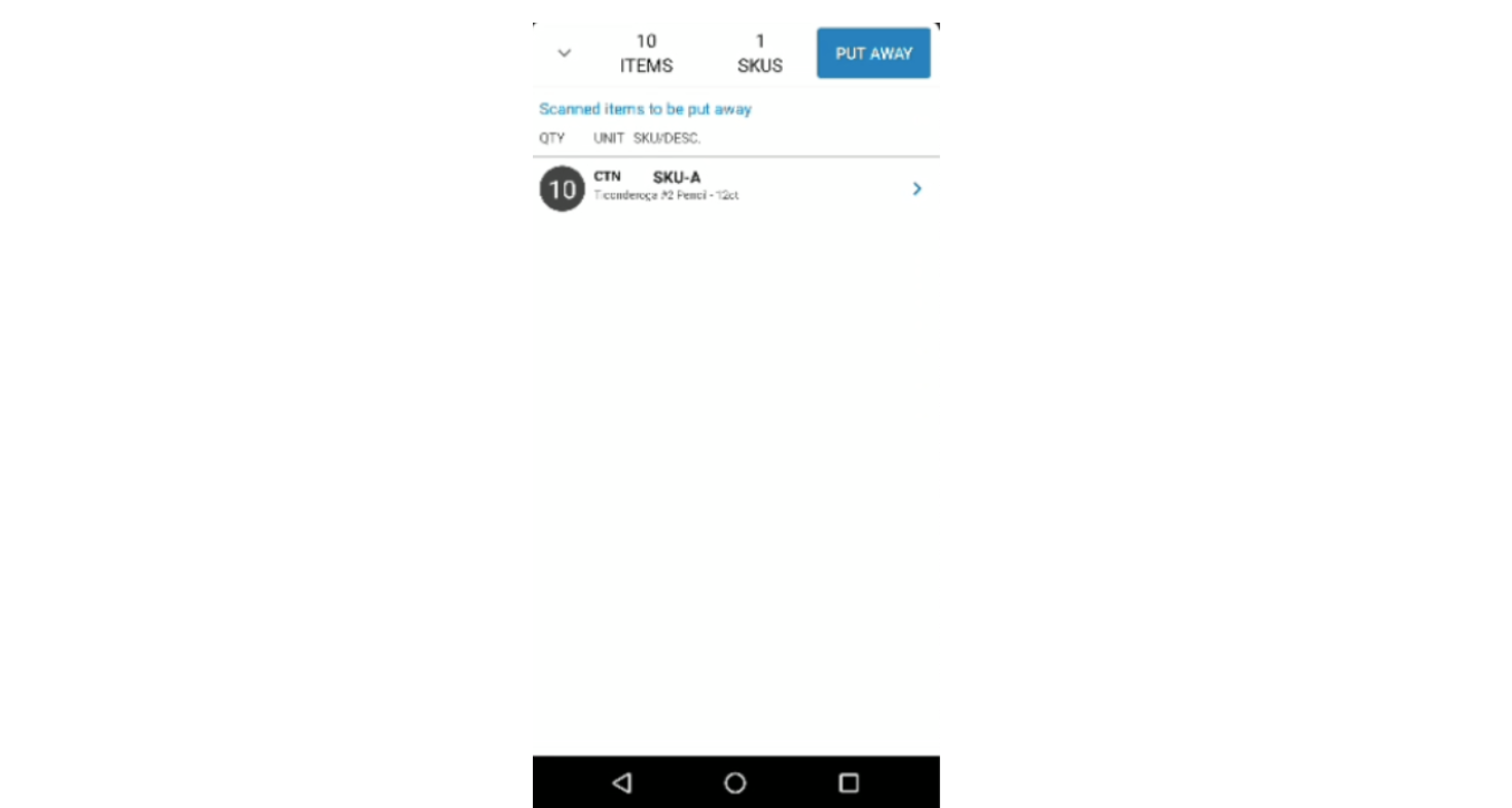 Putaway (Loose Goods) – Flexe