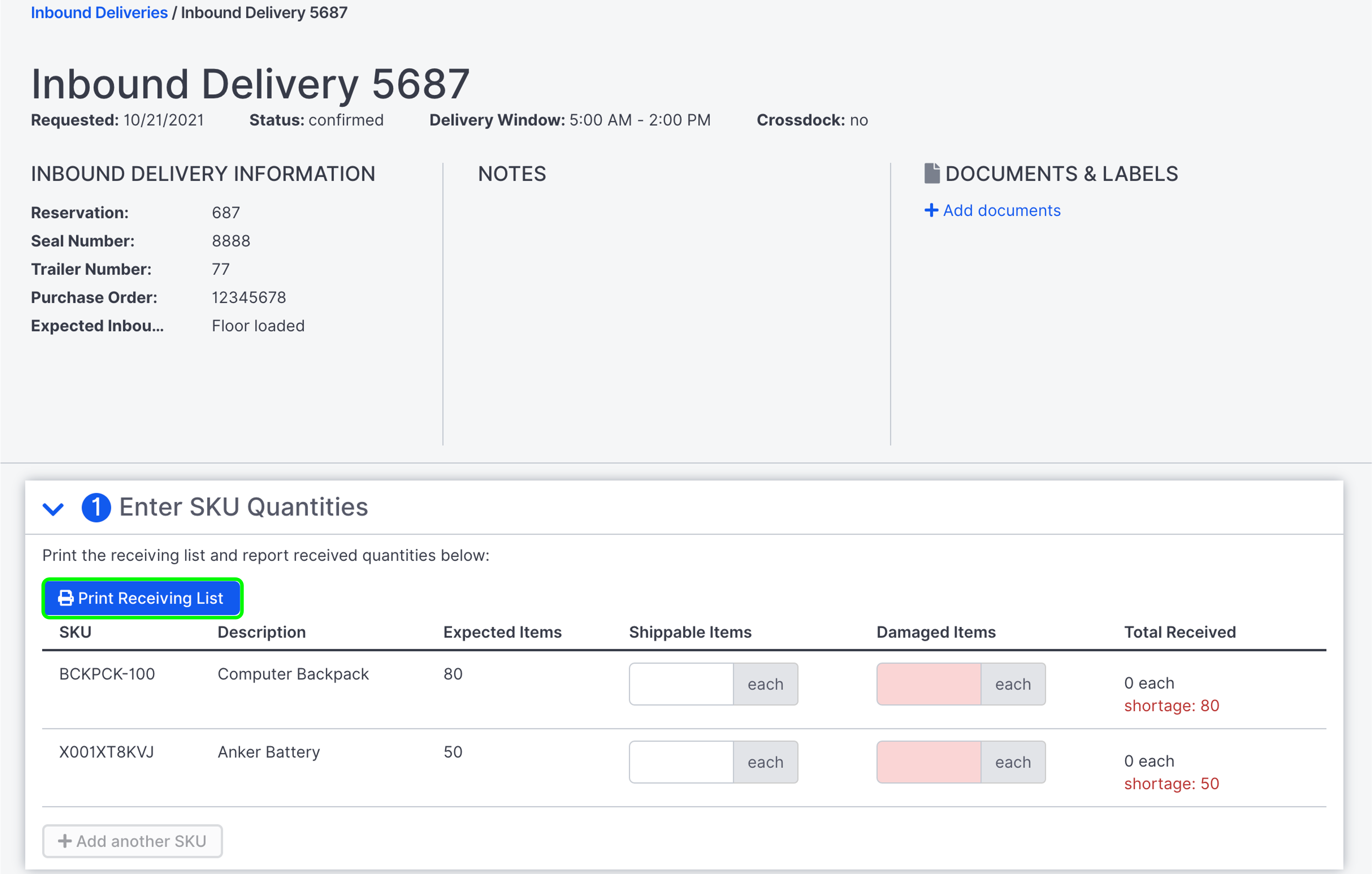Receiving Loose Goods Inbounds – Flexe