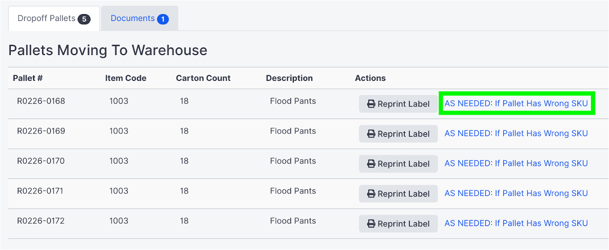 Issues with Inbound Deliveries – Flexe