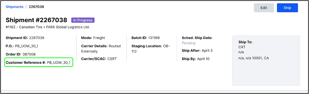 Navigating the Shipments Page – Flexe