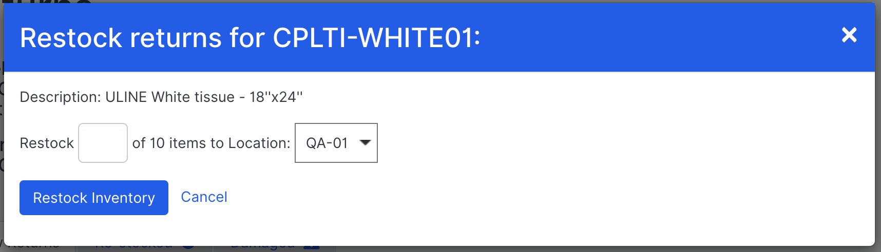 Inbound Returns Processing – Flexe