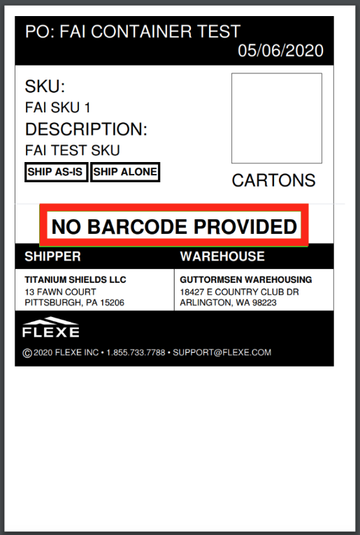 First Article Inspection During Inbound Receiving – Flexe