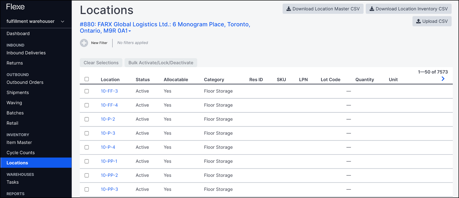 Removing & Replacing LPNs – Flexe
