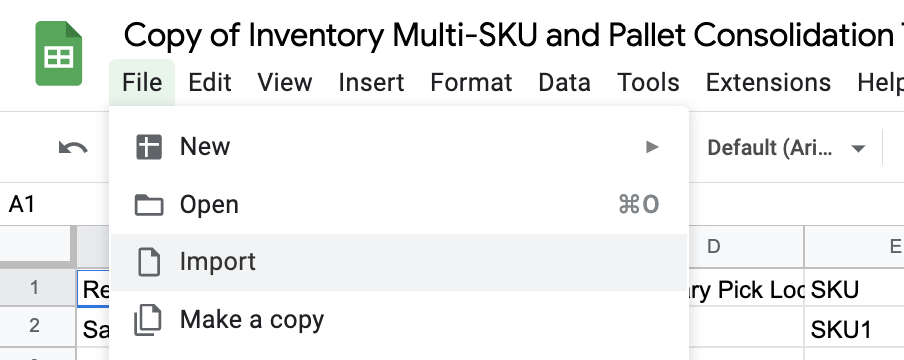 Creating SKU Consolidation Reports – Flexe